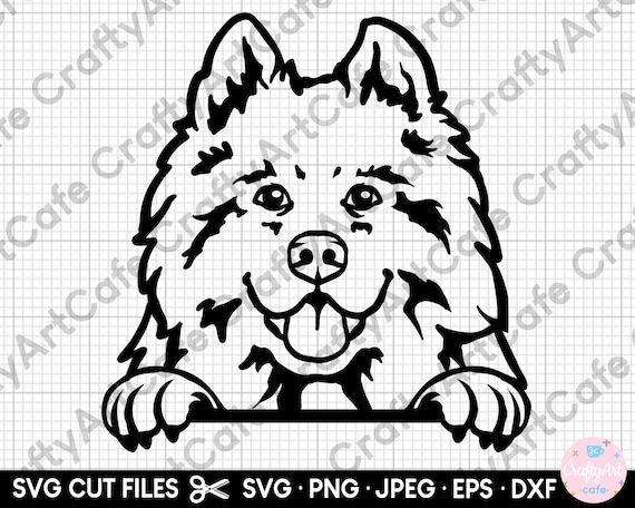 Samoyed Peeking Svg Samoyed Peeking Silhouette Samoyed Svg - Etsy