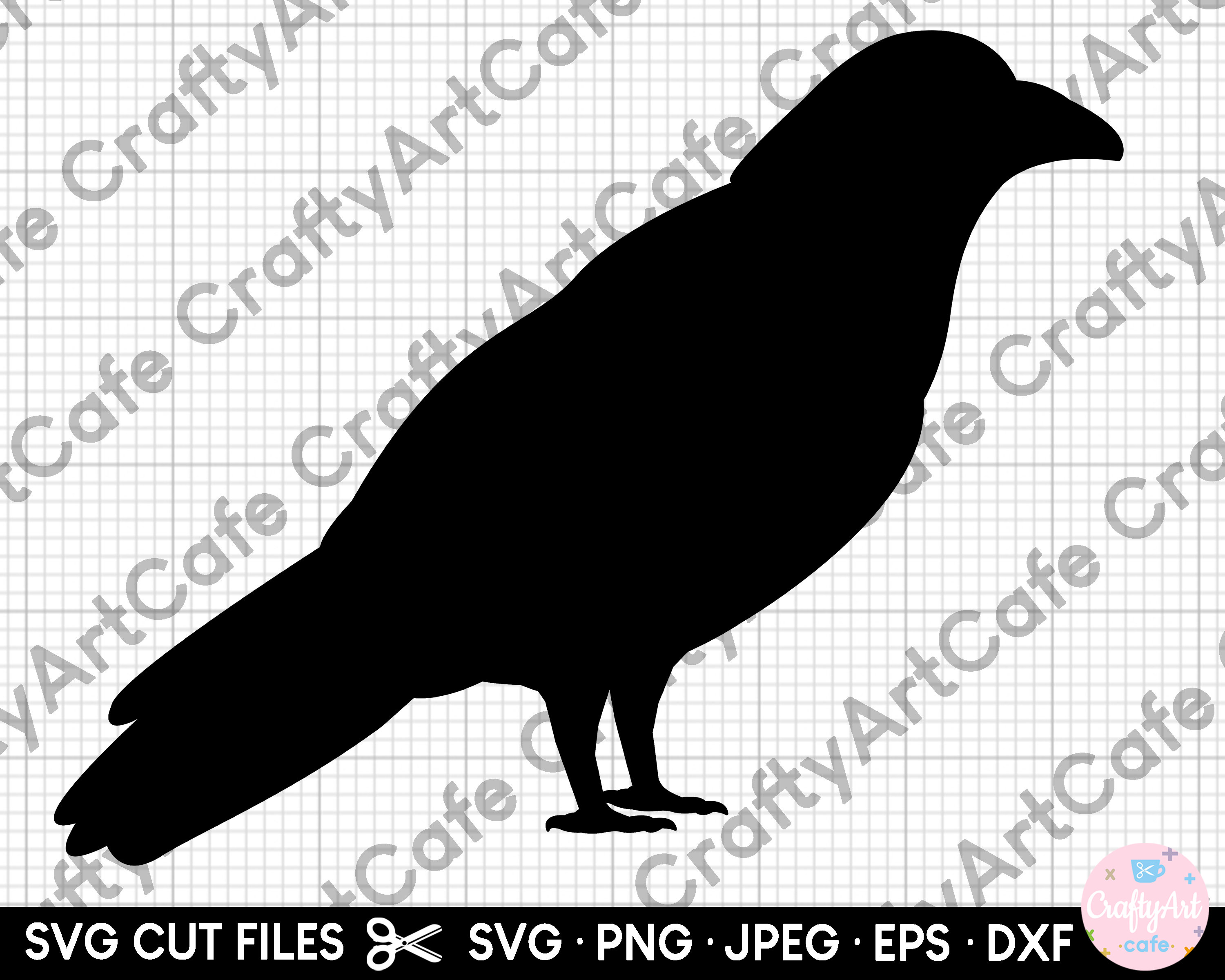 Crow Silhouette Svg Crow Silhouette Png Crow Clipart - Etsy