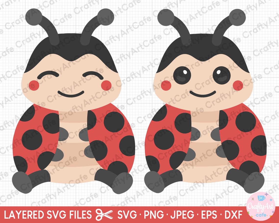 Cut Ladybug Svg Baby Ladybug Svg Kawaii Ladybug Svg Cut File Cricut ...