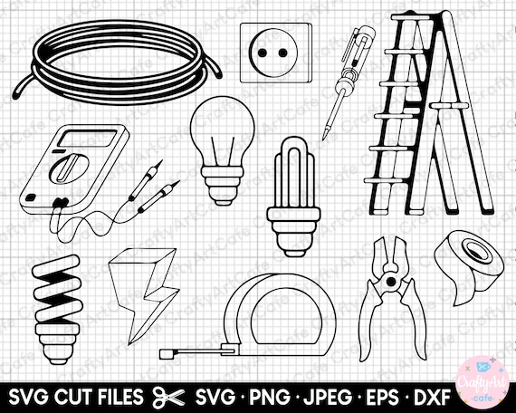 Electrician Tools Svg Bundle Electrician Tools Png Bundle - Etsy