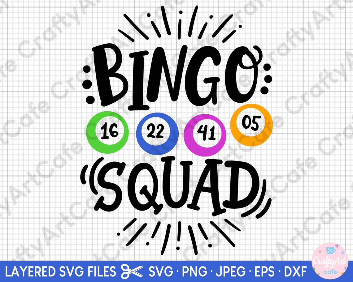 Bingo Svg - Etsy