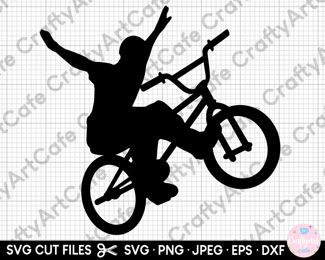 Bmx Svg Silhouette Bmx Jump Png Clip Art - Etsy