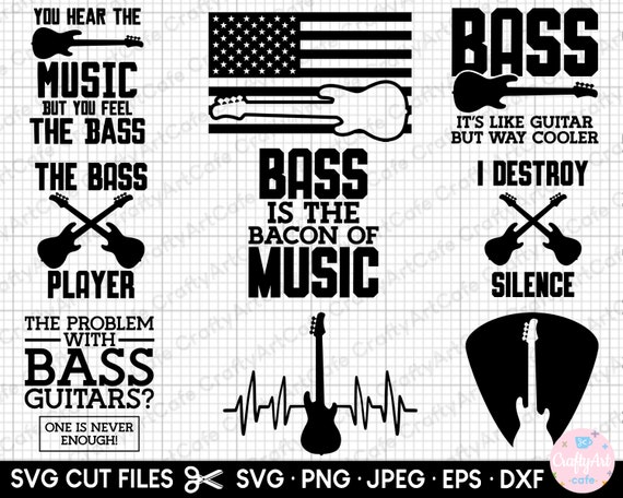Bass Guitar Svg Bass Guitar Png Bassist Svg Png Bass Guitar - Etsy UK
