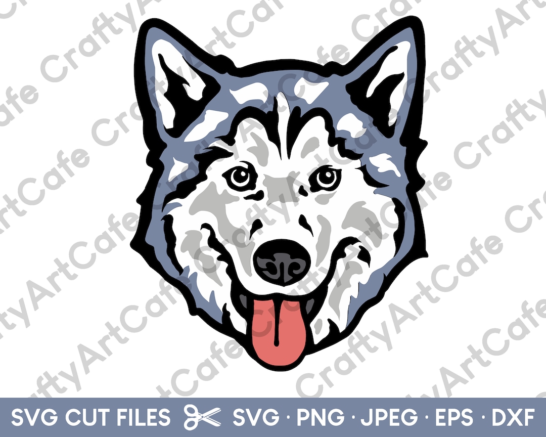 Husky Head SVG PNG - Etsy