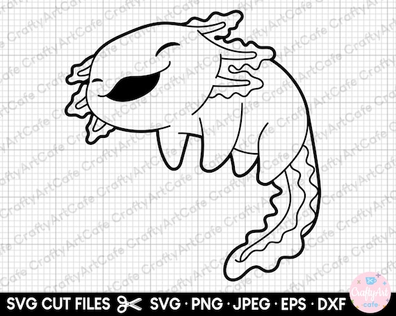 Axolotl Svg Axolotl Png Axolotl Svg Cricut Cut File Commercial Etsy