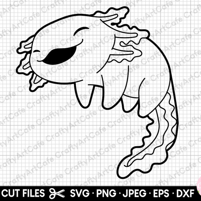 Axolotl Svg - Etsy