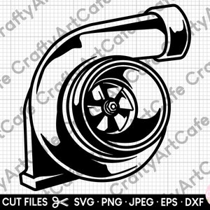 Turbo Svg for Cricut Turbo Png Turbocharger Svg Turbo Clipart Vector ...