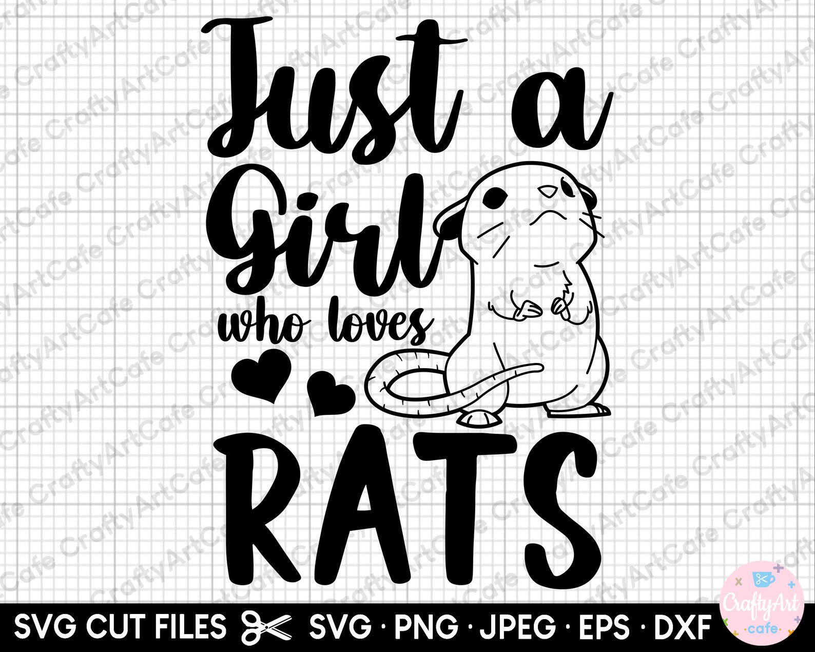Rat Svg Cricut Cut File Rat Lover Svg Png Rat Owner Just a Girl Who ...