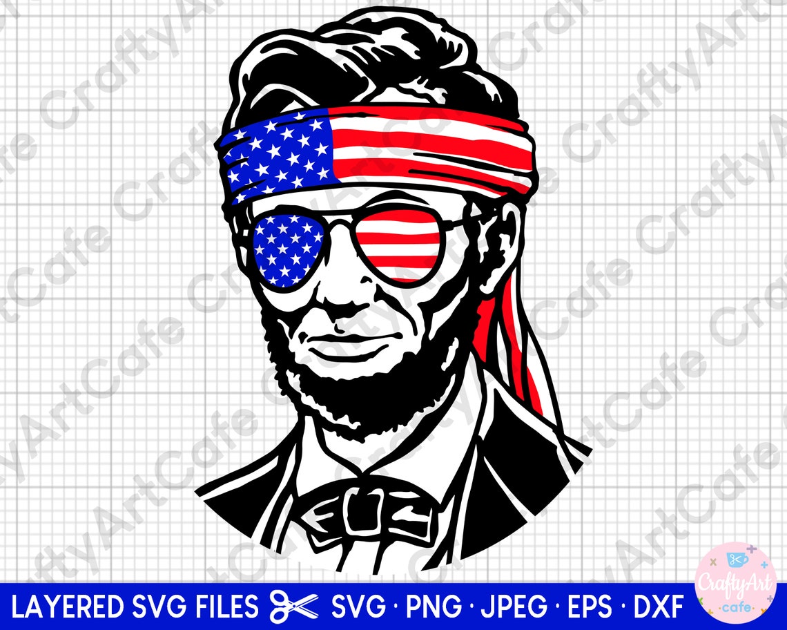 Lincoln Svg Murica Svg Murica Png Abe Lincoln Abraham Lincoln | Etsy