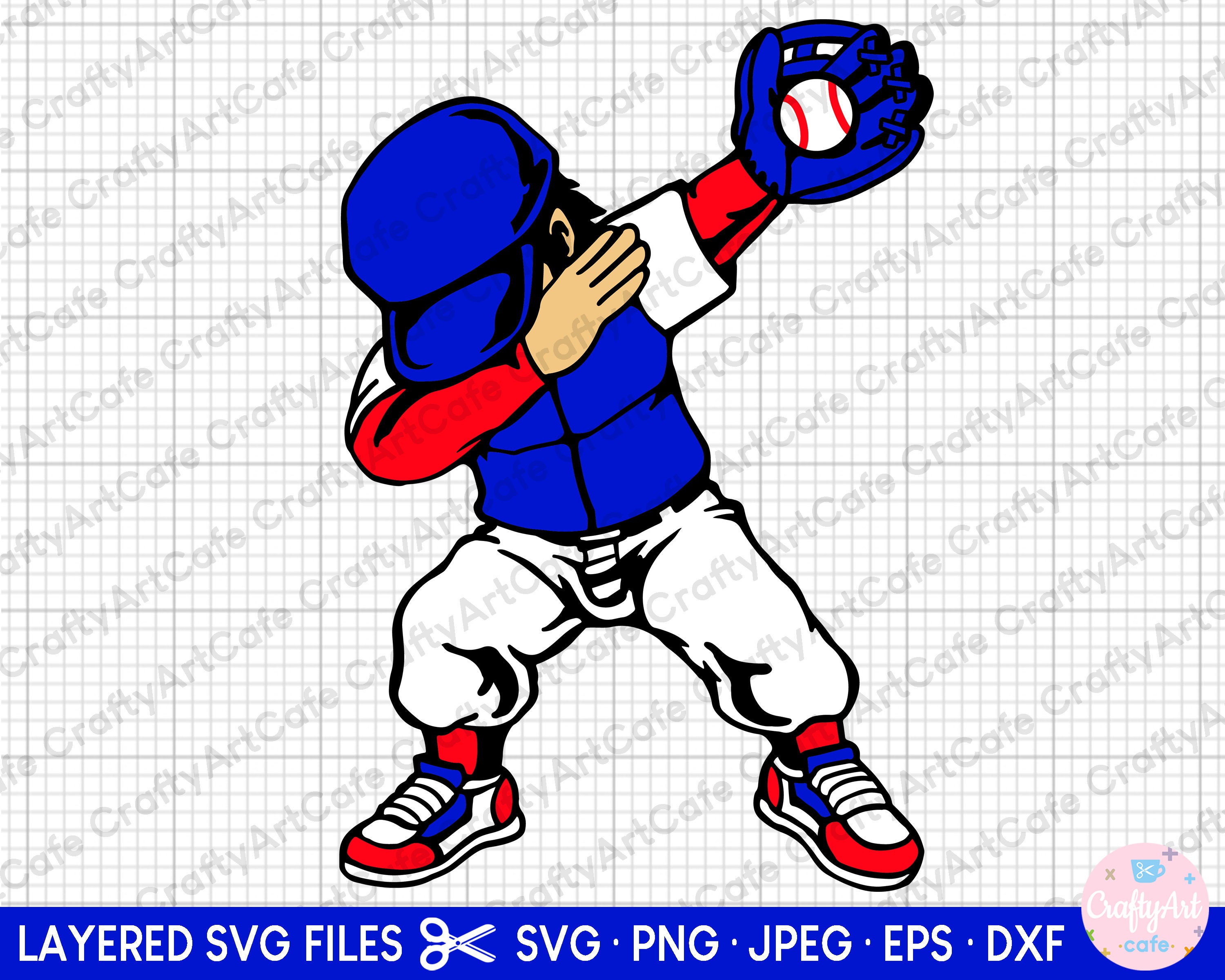 Dabbing Baseball Player Svg Dabbing Baseball Player Png Catcher Svg ...