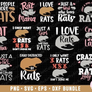 Rat Png Rat Svg Rat Png Bundle Sublimination Commercial Use Rat Eps Dxf ...