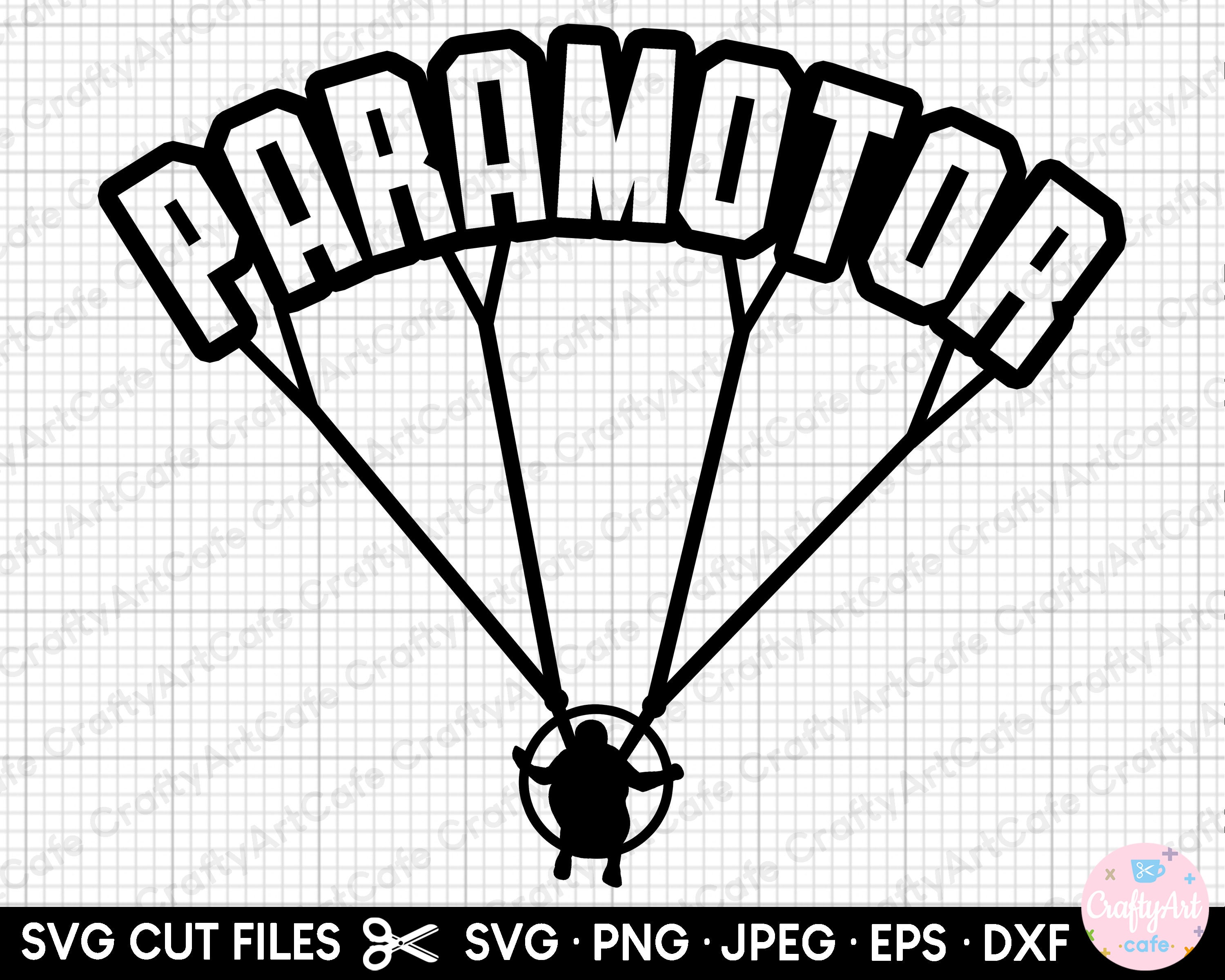 Paramotor svg Paramotor png Paramotor svg geschnitten Datei für Cricut ...