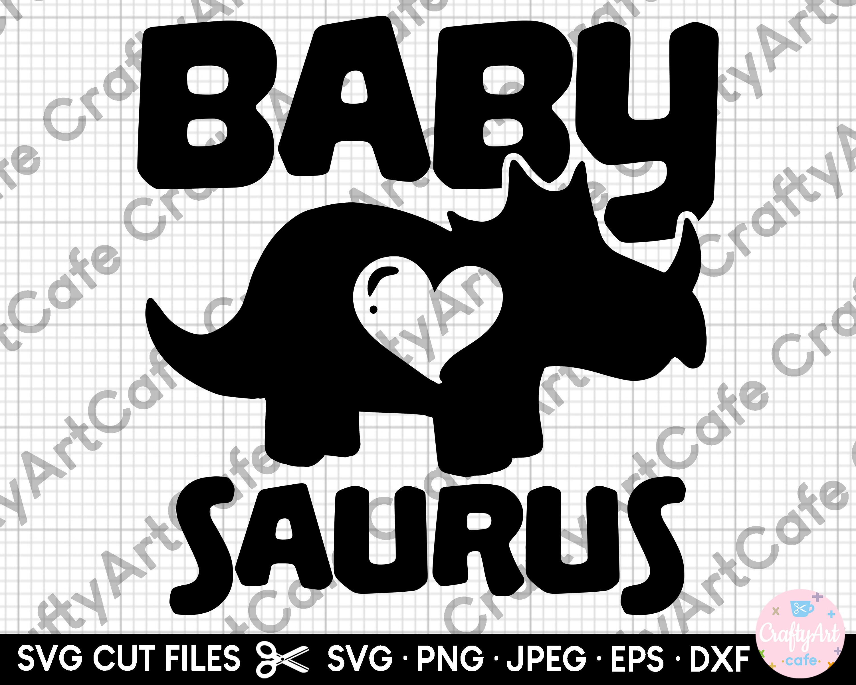 Baby Saurus Svg Dino Svg for Girls Dinosaur Svg Triceratops Svg Cute ...