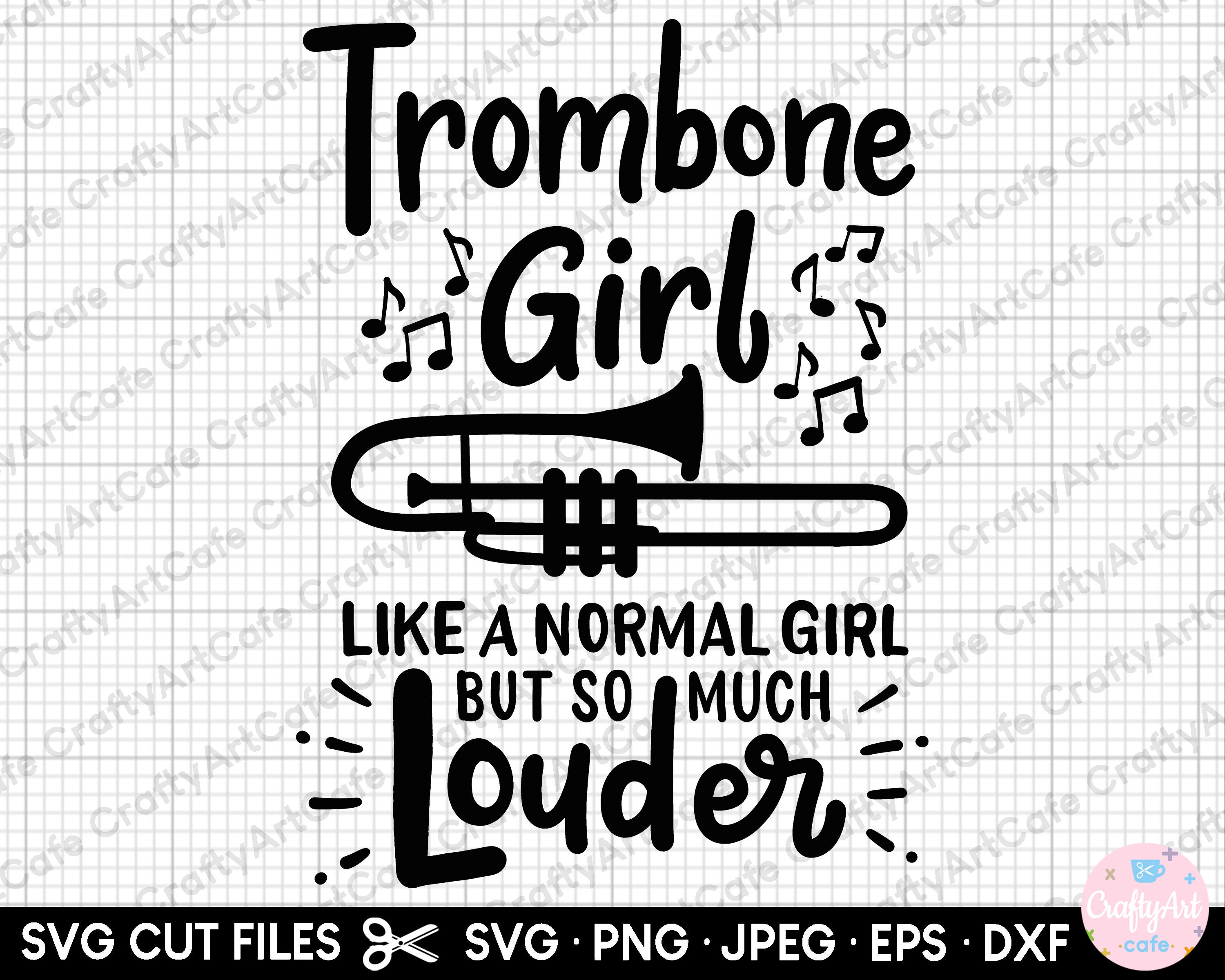 Trombone Svg Trombone Png Trombone Player Svg Cricut Trombone Player ...