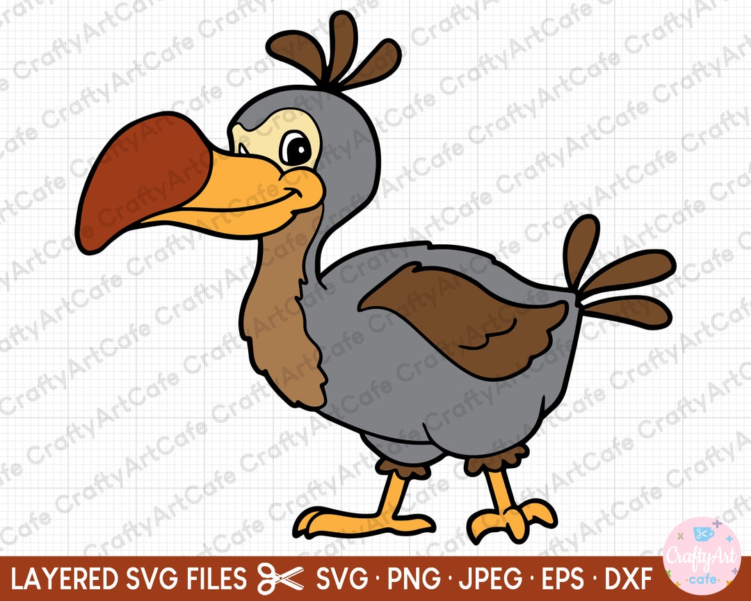 Dodo Illustration Svg Cut File Cricut Dodo Bird Svg Dodo Png Eps Dxf ...