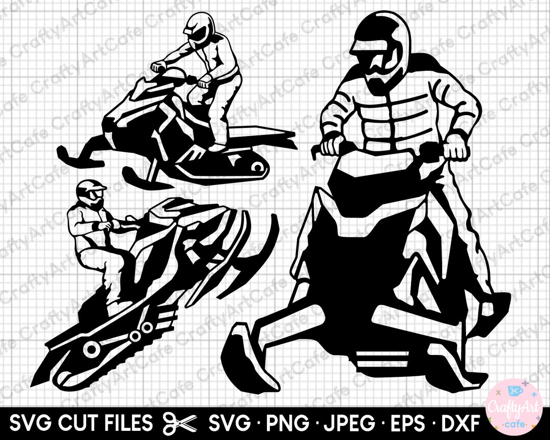Snowmobile Svg Cricut Free Commercial Use Snowmobile Png Snowmobile Eps ...