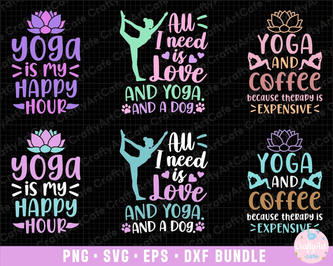 Yoga Png Yoga Svg Yoga Png Bundle Sublimination Commercial Use Yoga Eps ...