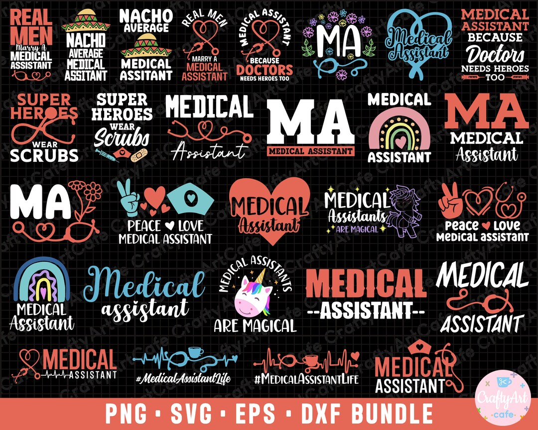 Medical Assistant Png Medical Assistant Svg Ma Png Bundle Sublimination ...