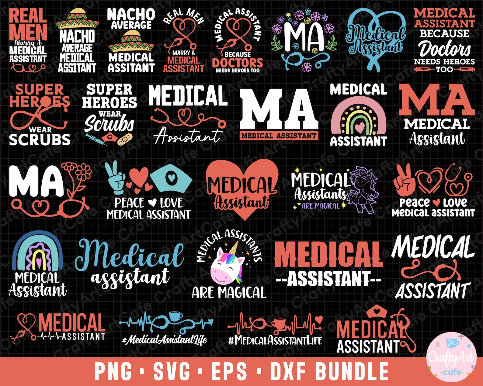 Medical Assistant Png Medical Assistant Svg Ma Png Bundle Sublimination ...