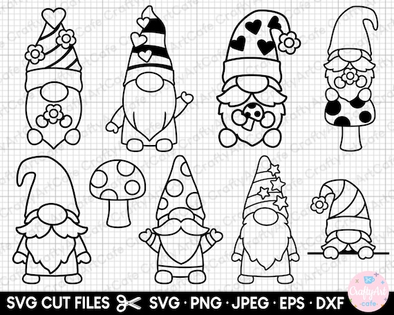 Gnome Svg Bundle Cricut Gnome Cut File Gnome Png Bundle Gnome - Etsy