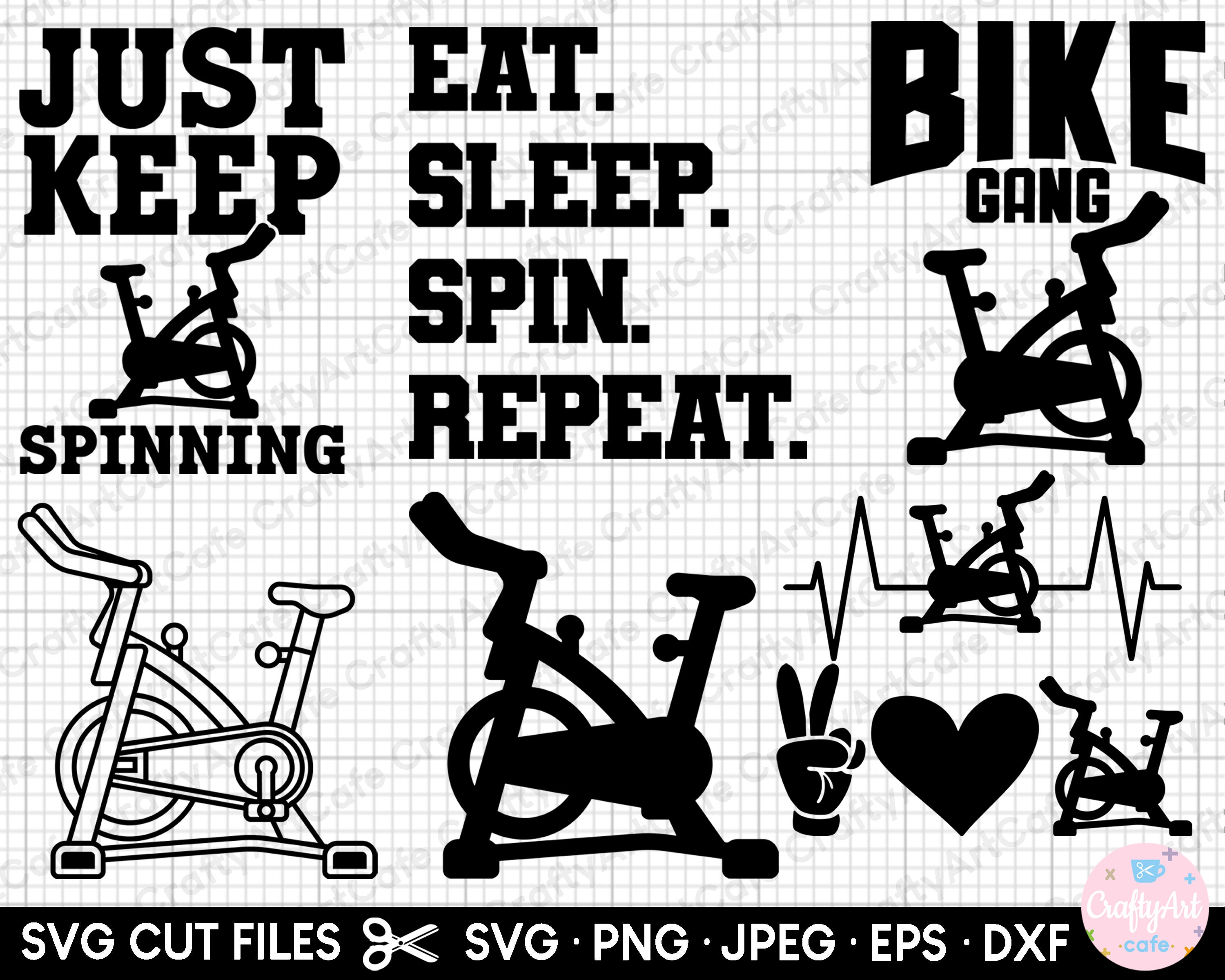 Spinning Svg Bundle Spinning Png Bundle Spinning Bike Svg Bundle ...