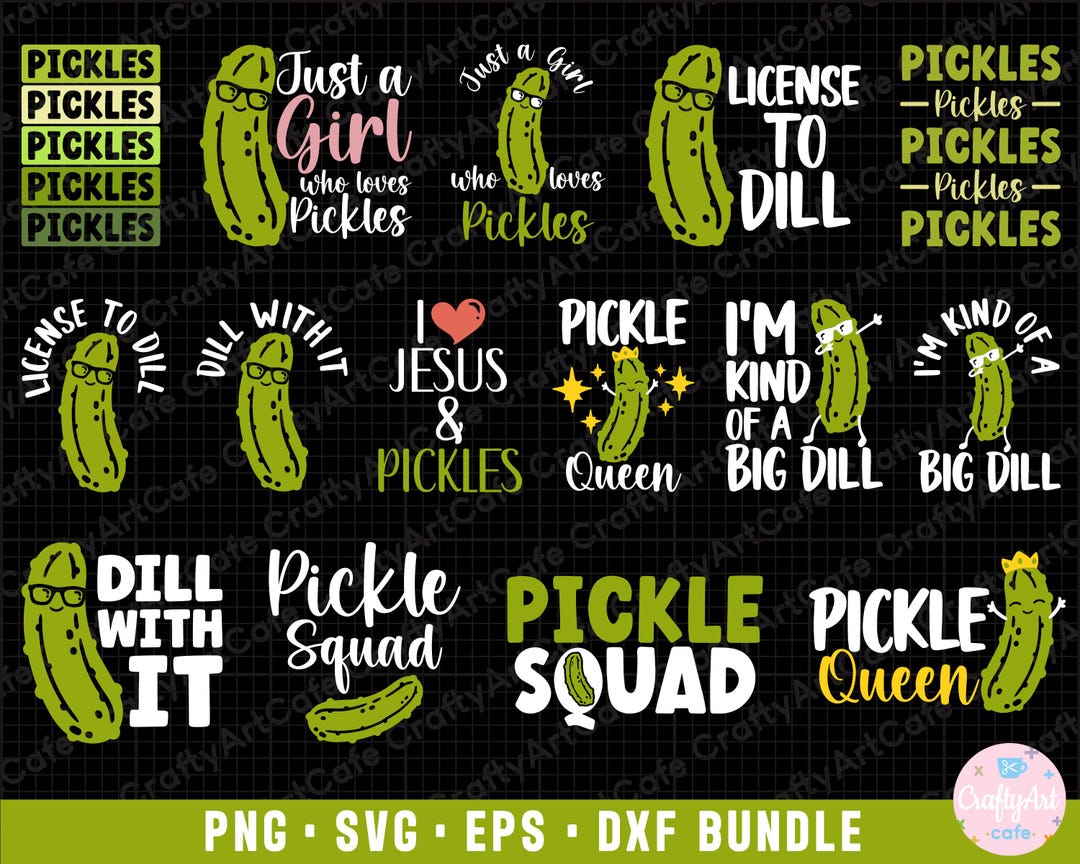 Pickle Png Pickle Svg Pickle Png Bundle Sublimination Commercial Use ...