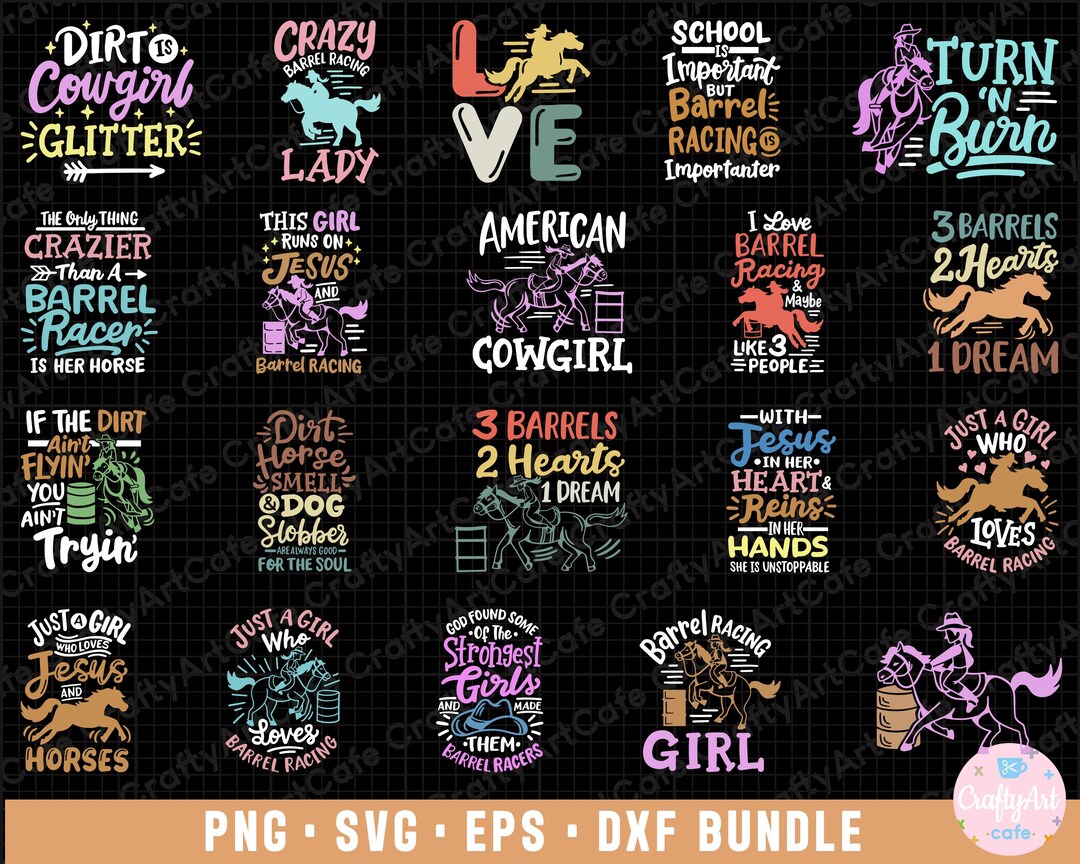 Barrel Racing Png Barrel Racing Svg Barrel Racing Png Bundle ...