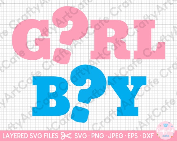 Gender Reveal Svg | Etsy