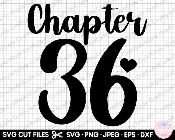 Chapter 36 36th Birthday Svg 36 Years Old Svg 36th Birthday - Etsy