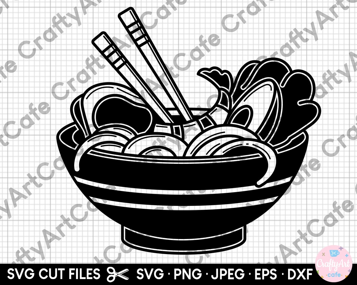 Ramen Bowl Svg for Cricut Cut Files Ramen Svg Ramen Png Ramen - Etsy