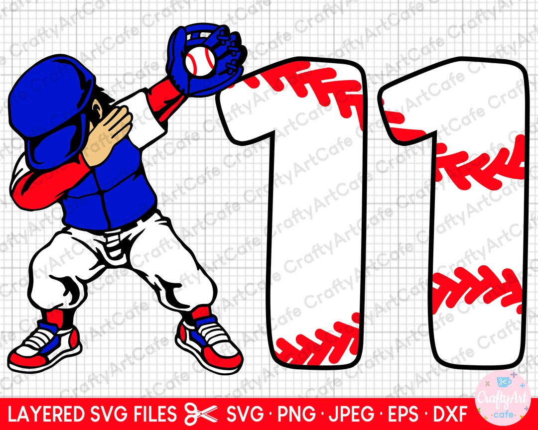 11th Birthday Boy Baseball Player Svg Png - Etsy