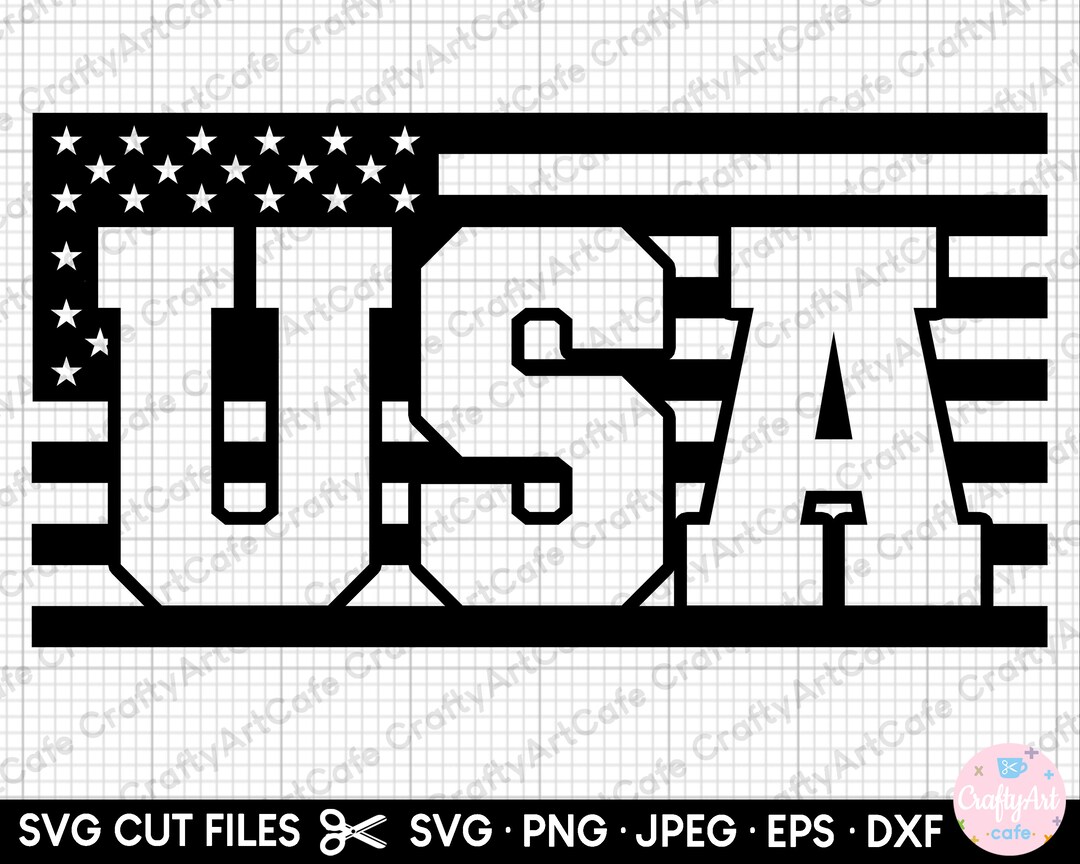 Usa Svg Usa Png Usa Eps Usa Dxf Usa Vector - Etsy