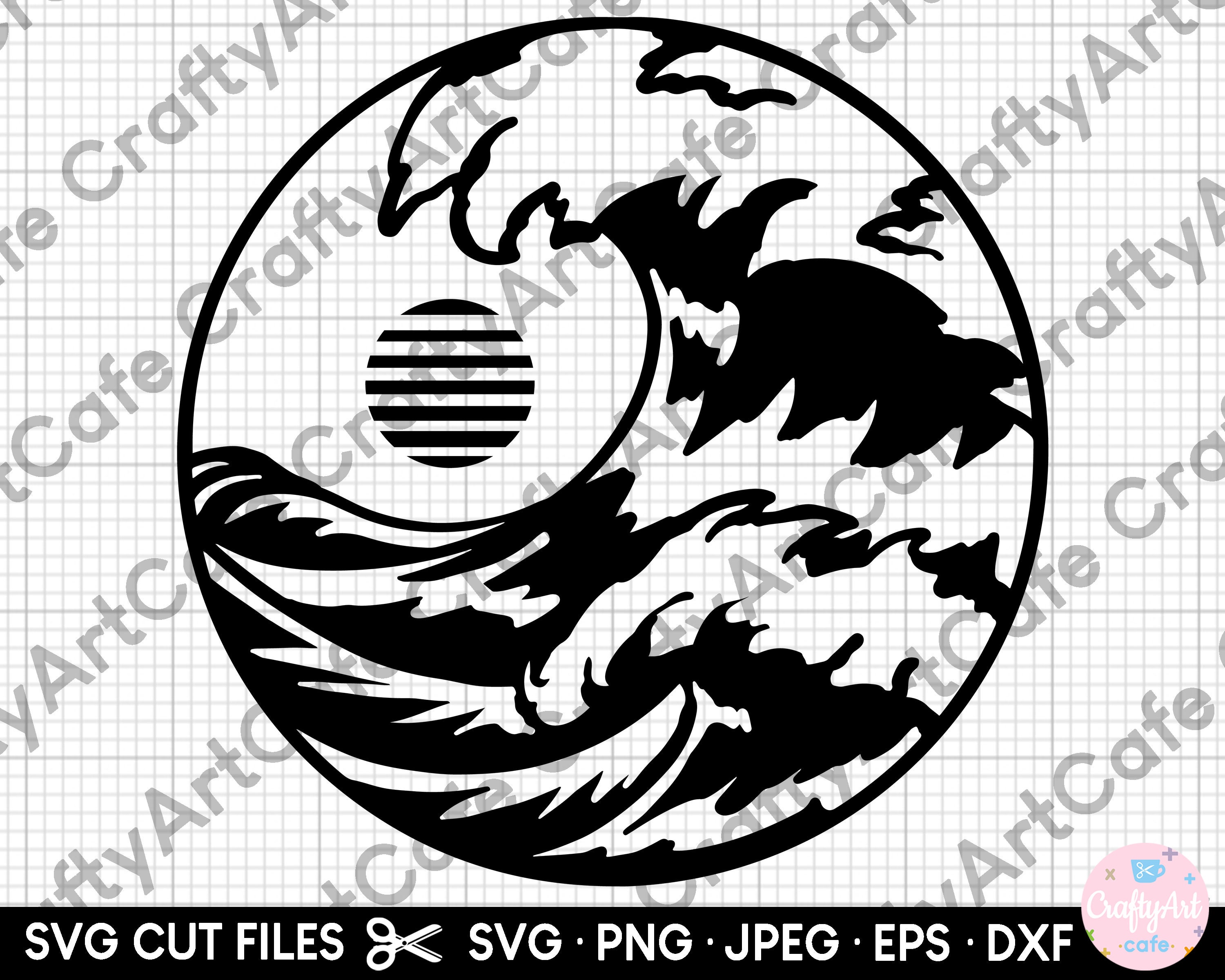 Big Wave Svg Png Commercial Use - Etsy