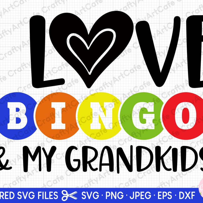 I Heart Bingo Svg - Etsy