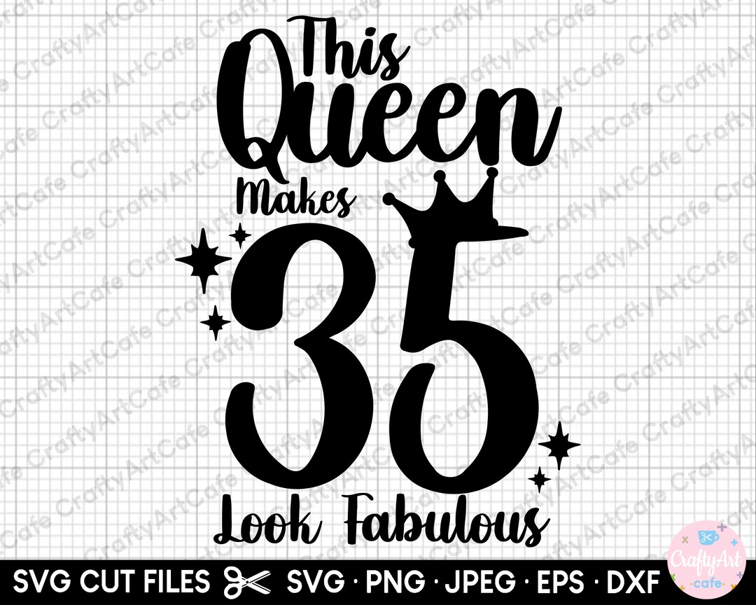 35th Birthday Svg 35 Years Old Svg 35th Birthday Png - Etsy