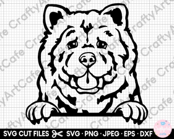 Chow Chow Svg Chow Chow Peeking Svg Chow Chow Svg Cut File for | Etsy