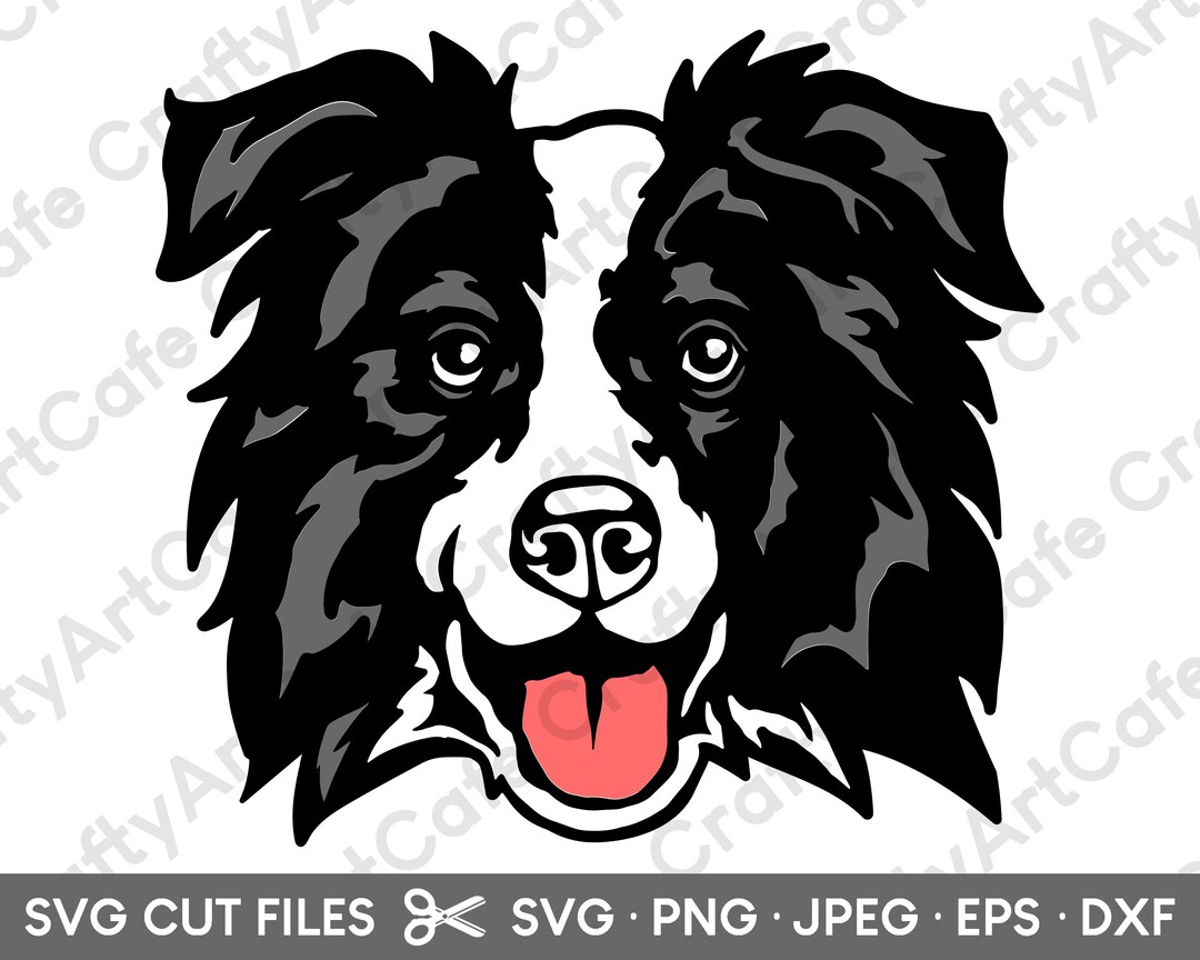 Boarder Collie SVG Boarder Collie Head Boarder Collie SVG for Cricut - Etsy