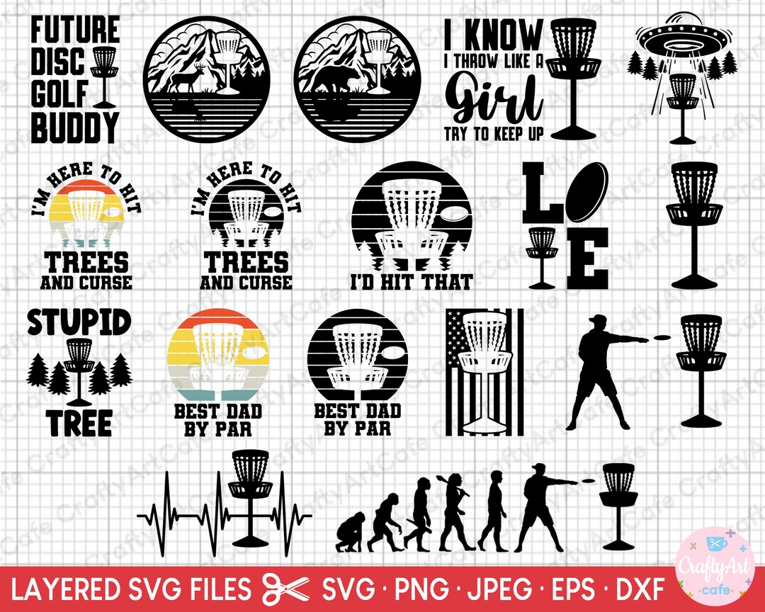Disc Golf Svg Bundle Disc Golf Png Bundle Disc Golf Svg Disc Golf Png ...