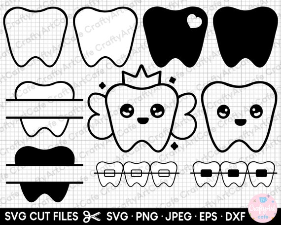 Dientes svg paquete diente svg paquete dientes png paquete - Etsy México