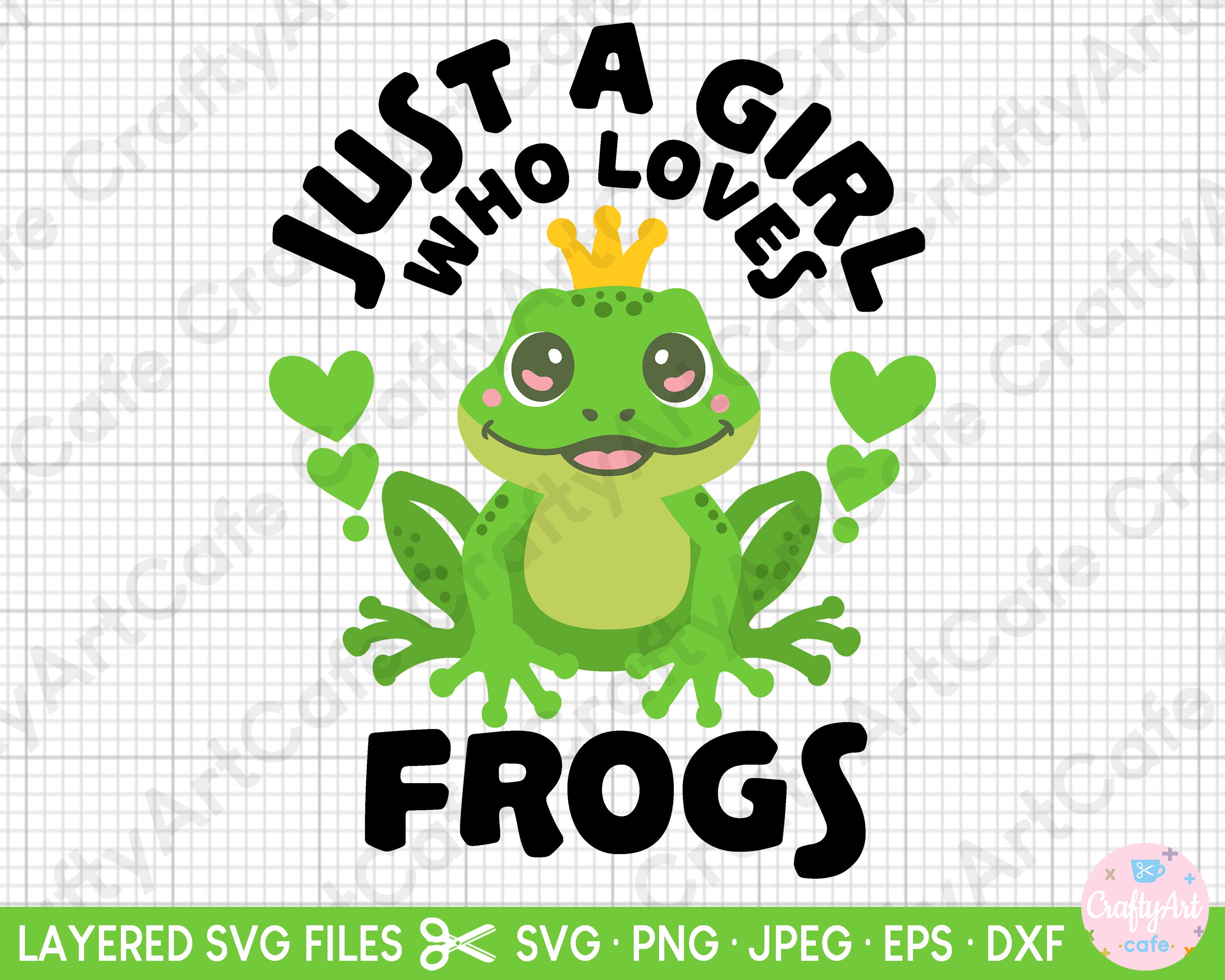Just a Girl Who Loves Frogs Svg for Cricut Just a Girl Who Loves Frogs ...