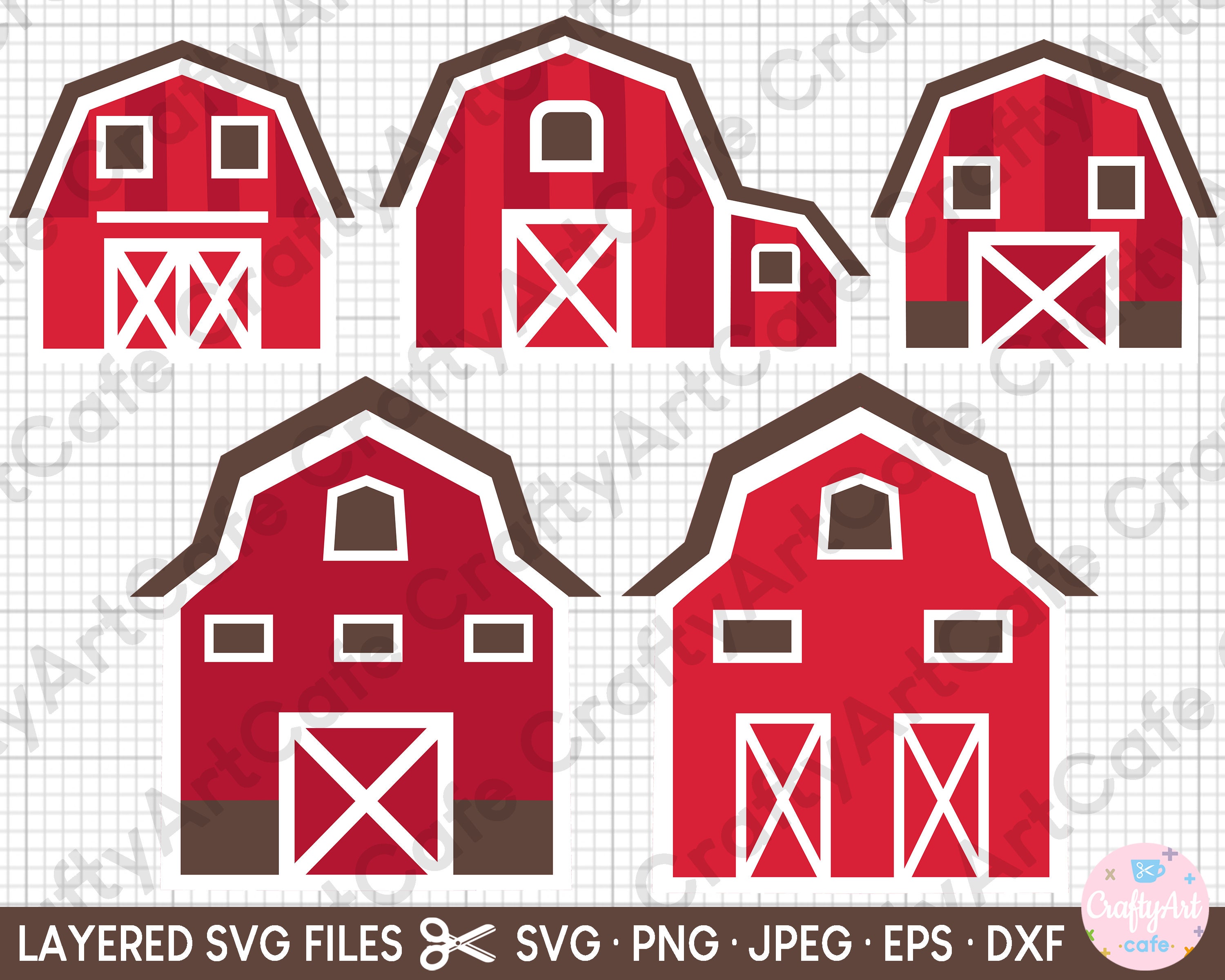 Farm Barn Svg Bundle Barn Svg Barn Png Shed Svg Shed Png Eps Dxf Jpg ...