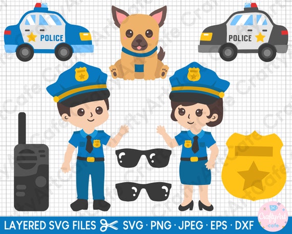 Police Officer With Dog Clipart