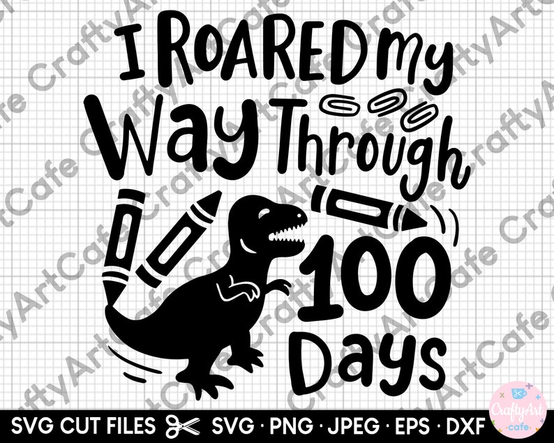 100 Days of School 100th Day of School Dino Lover Dinosaur Lover for ...