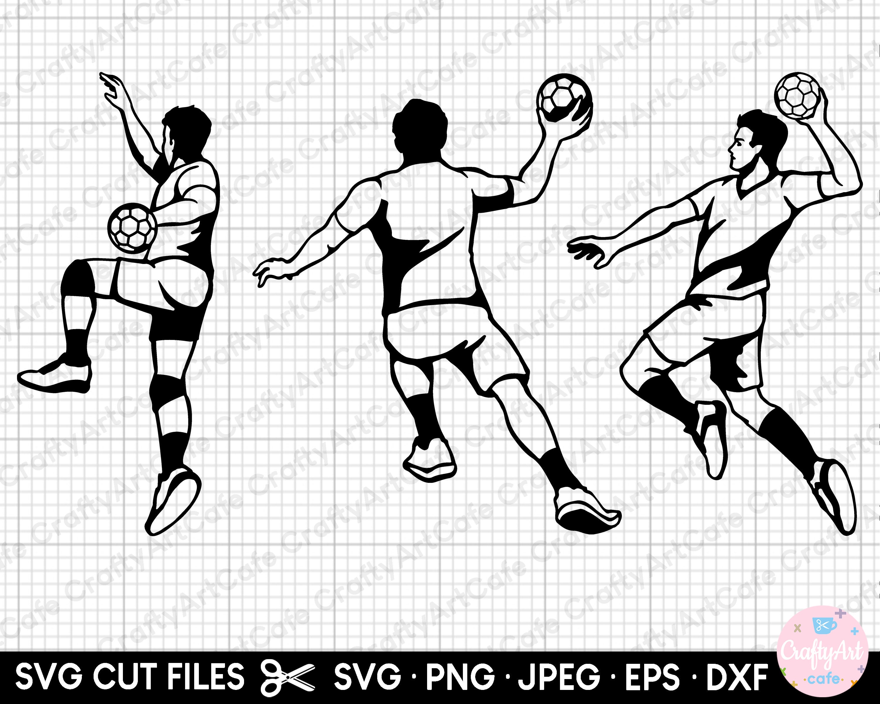 Handball Player Svg Bundle Handball Player Png Bundle Handball Player ...