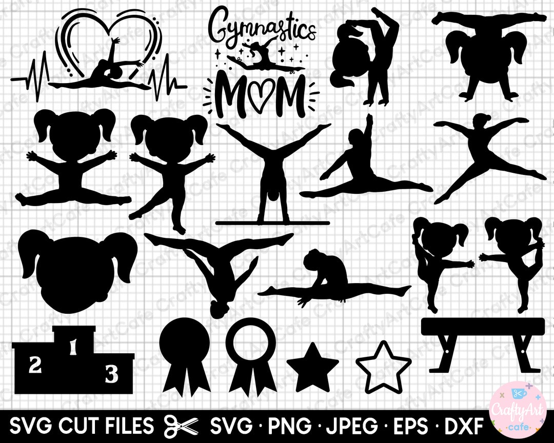 Gymnast Svg Bundle Gymnastic Svg Bundle Gymnastic Png Bundle Gymnastic ...
