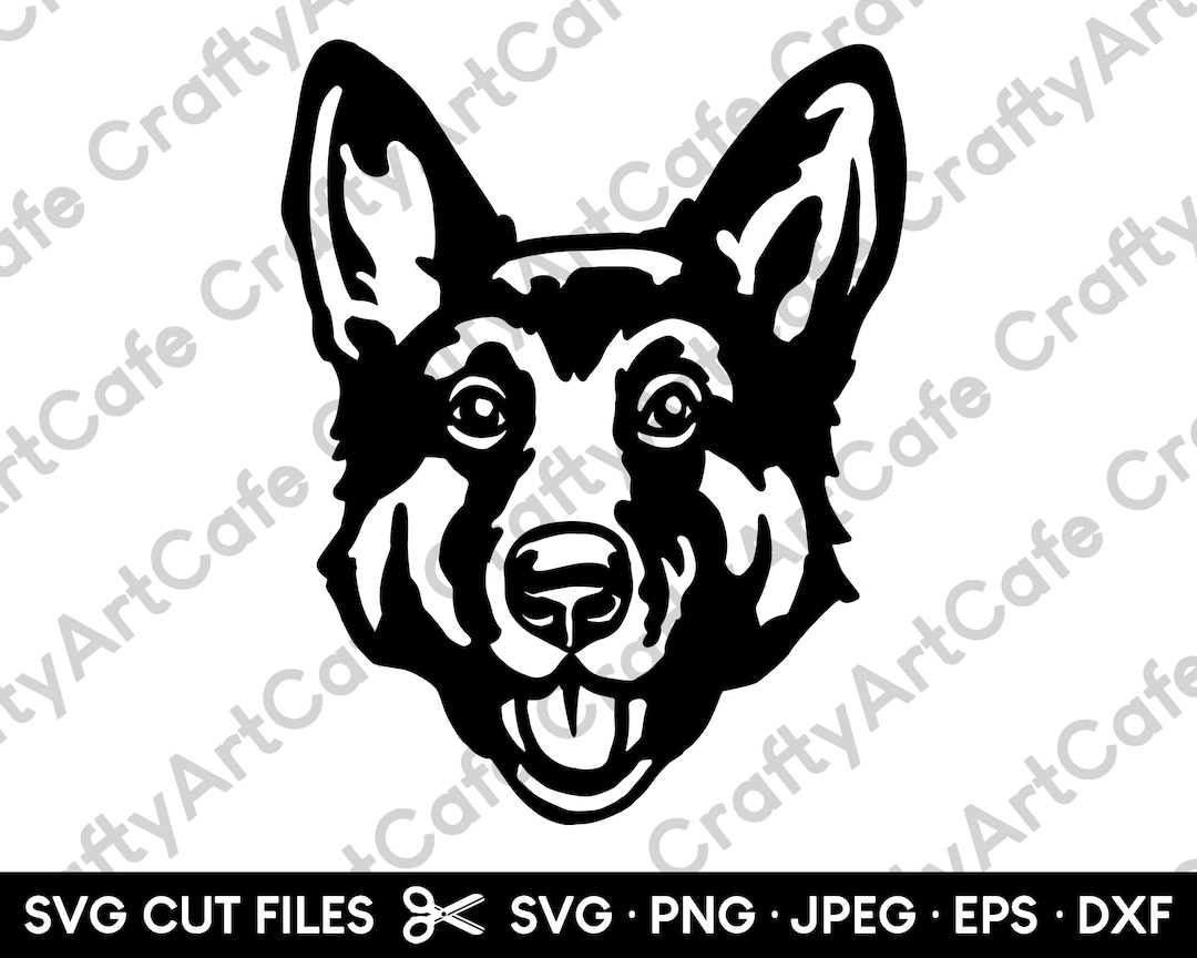 German Shepherd SVG German Shepherd Head Silhouette SVG PNG - Etsy