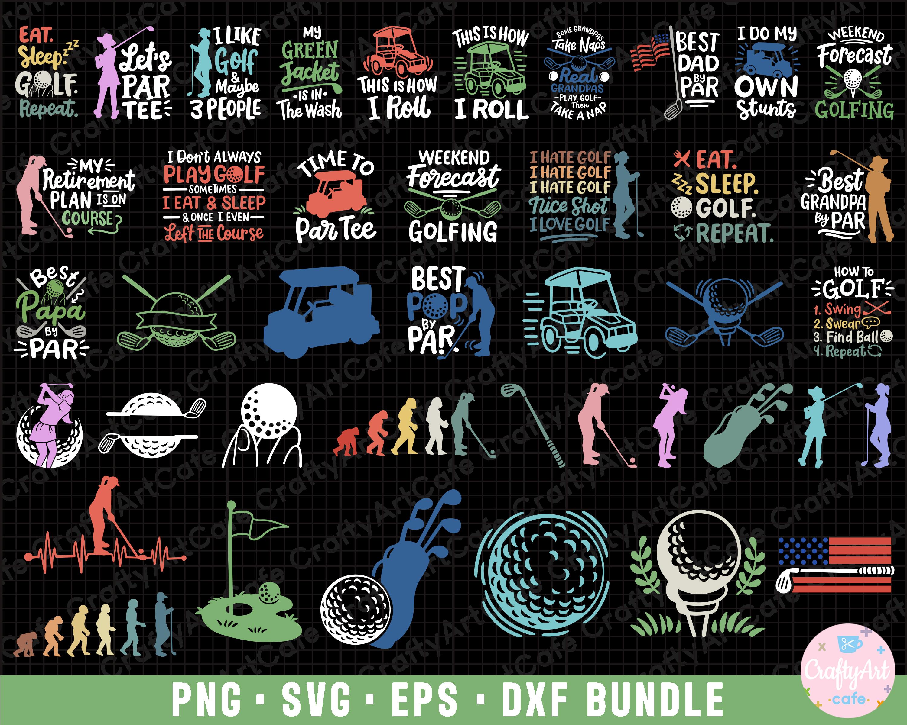 Golf Png Golf Svg Golf Png Bundle Sublimination Commercial Use Golf Eps ...