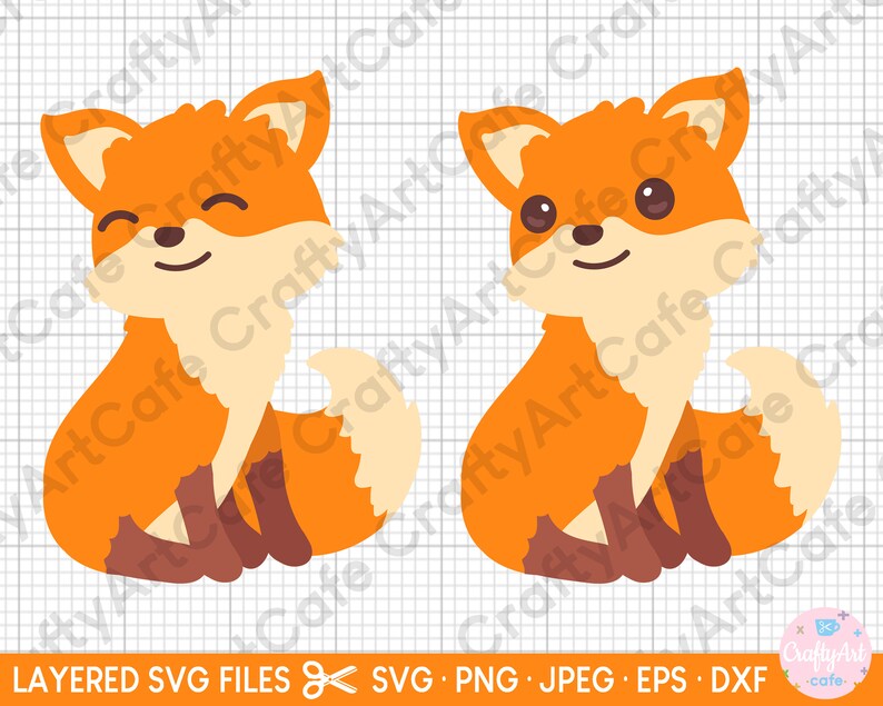 Buy Baby Fox Svg Vute Fox Svg Kawaii Fox Svg Fox Svg File for Cricut ...