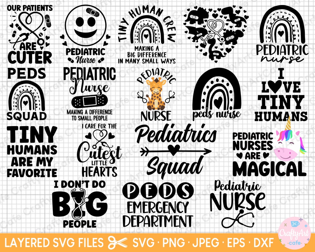 Pediatric Svg Bundle Cricut Shirt File Free Commercial Use Cut File ...