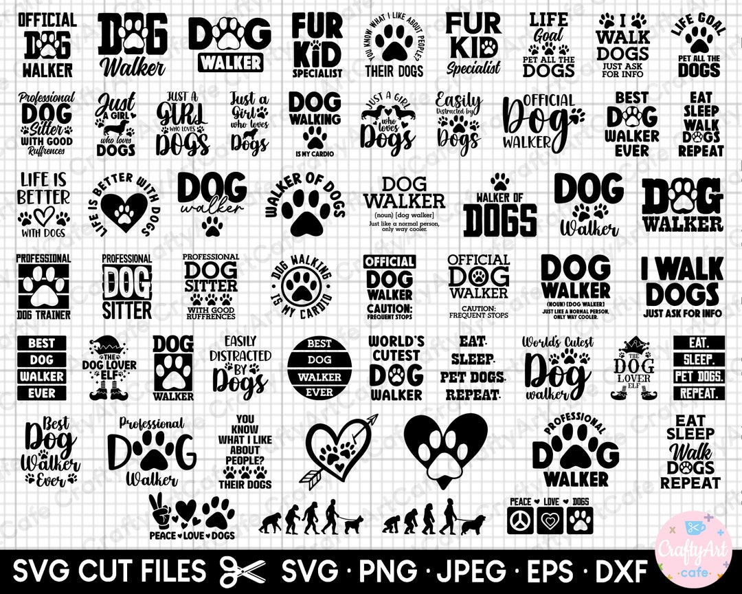 Dog Walker Svg Bundle Dog Walker Png Bundle Dog Sitter Svg Png Bundle ...